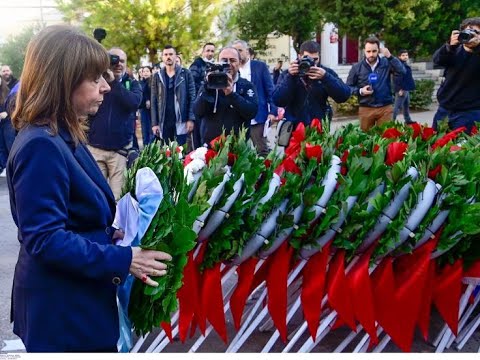 ΑΠΟΔΟΚΙΜΑΣΑΝ ΤΗΝ ΣΑΚΕΛΛΑΡΟΠΟΥΛΟΥ ΣΤΟ ΧΩΡΟ ΤΟΥ ΠΟΛΥΤΕΧΝΕΙΟΥ - YouTube