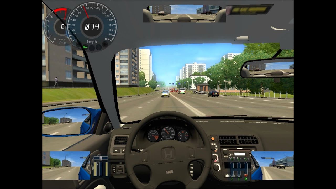 Driving Backwards - City Car Driving - YouTube