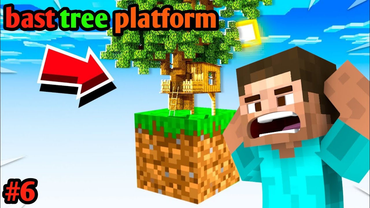 Finally We R Make Tree Platform In Minecraft One Block | अभी हम मचाएंगे ...