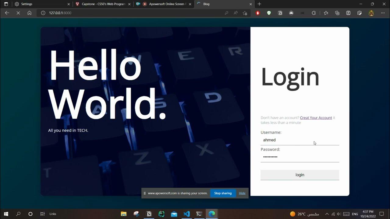 Django Blog Application - CS50 Web final project - YouTube