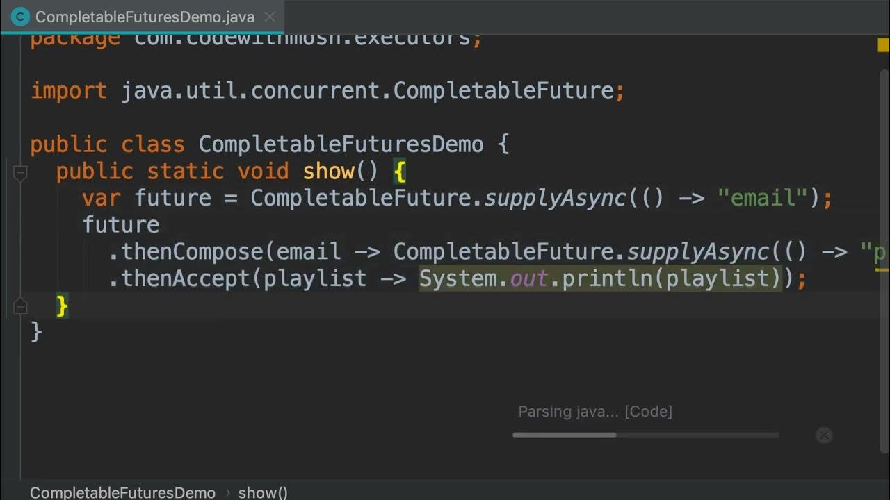 Java #225 - Composing Completable Futures [By Mosh Hamedani] - YouTube