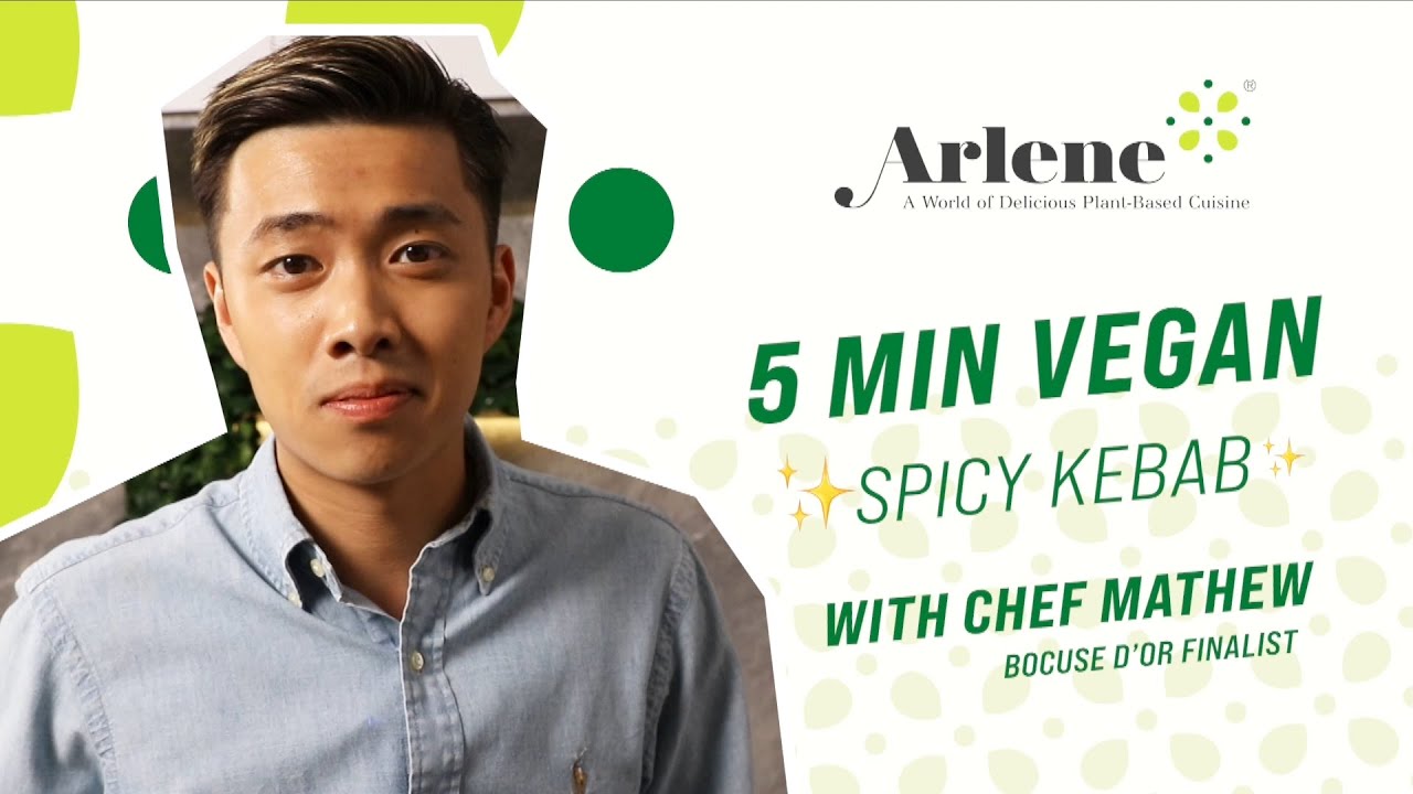 5 Min Vegan with Chef Mathew Bocuse d'Or finalist - Spicy Kebab - YouTube