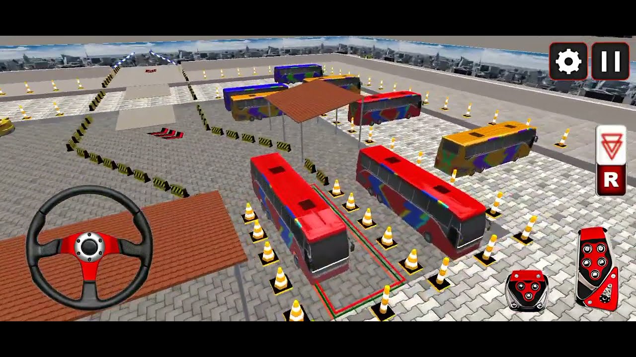 Modern bus parking simulator 3d - New parking bus game Android gameplay ...