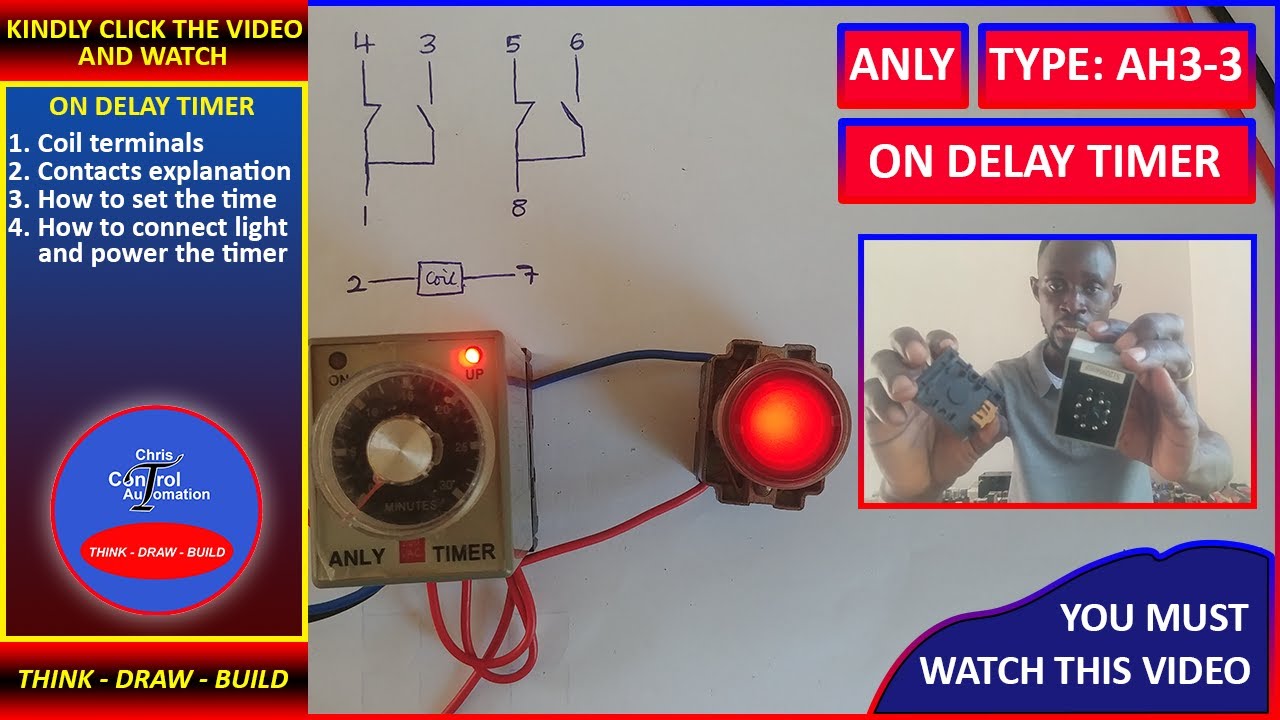 On delay timer connection | 8 pin timer connection # ...