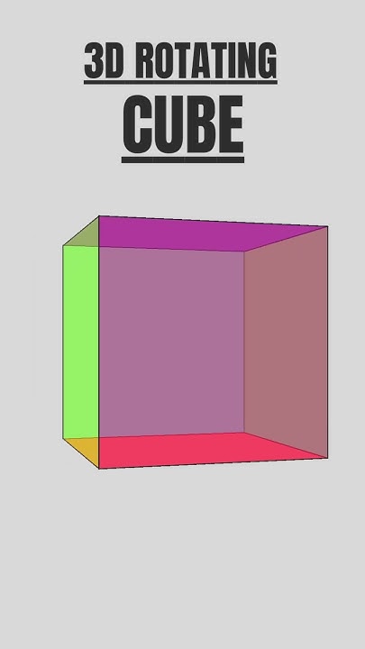 3d rotating cube animation #shorts - YouTube