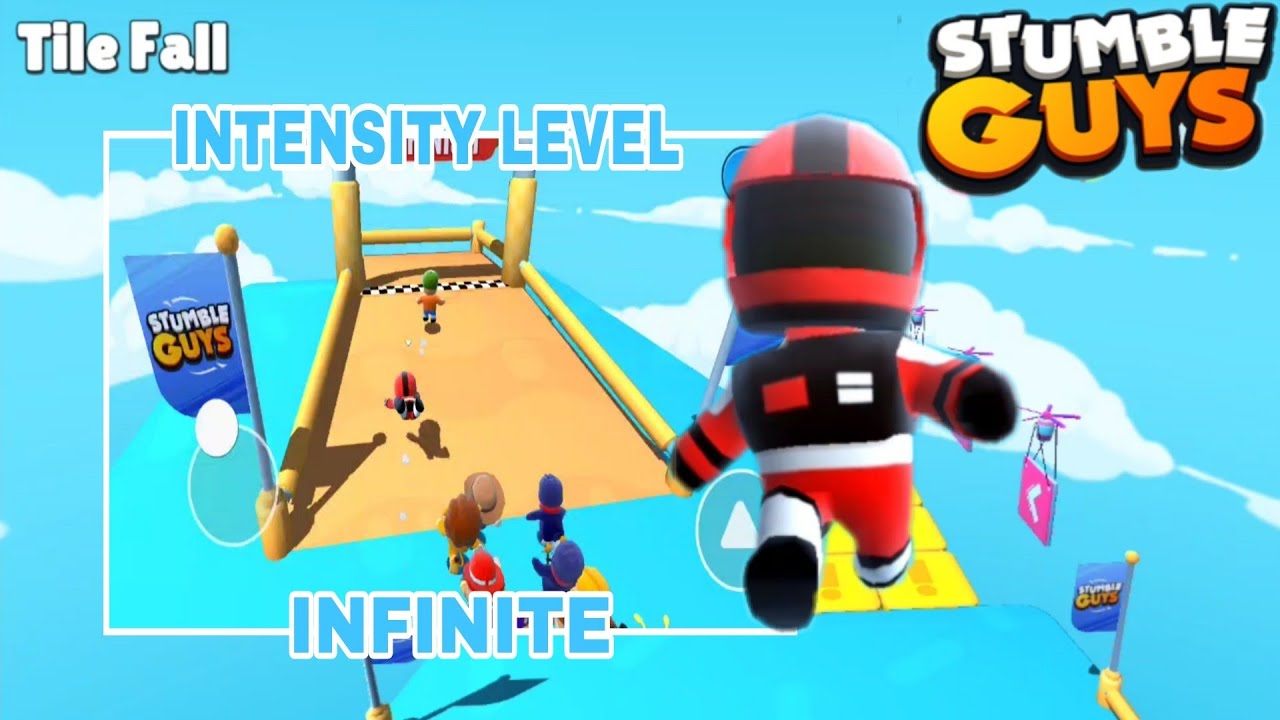 STUMBLE GUYS : TILE FALL GAMEPLAY | INTENSITY LEVEL INFINITE - YouTube