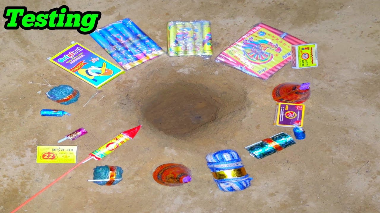 New Crackers Testing Diwali Fireworks | Hole Crackers Testing 2022 ...