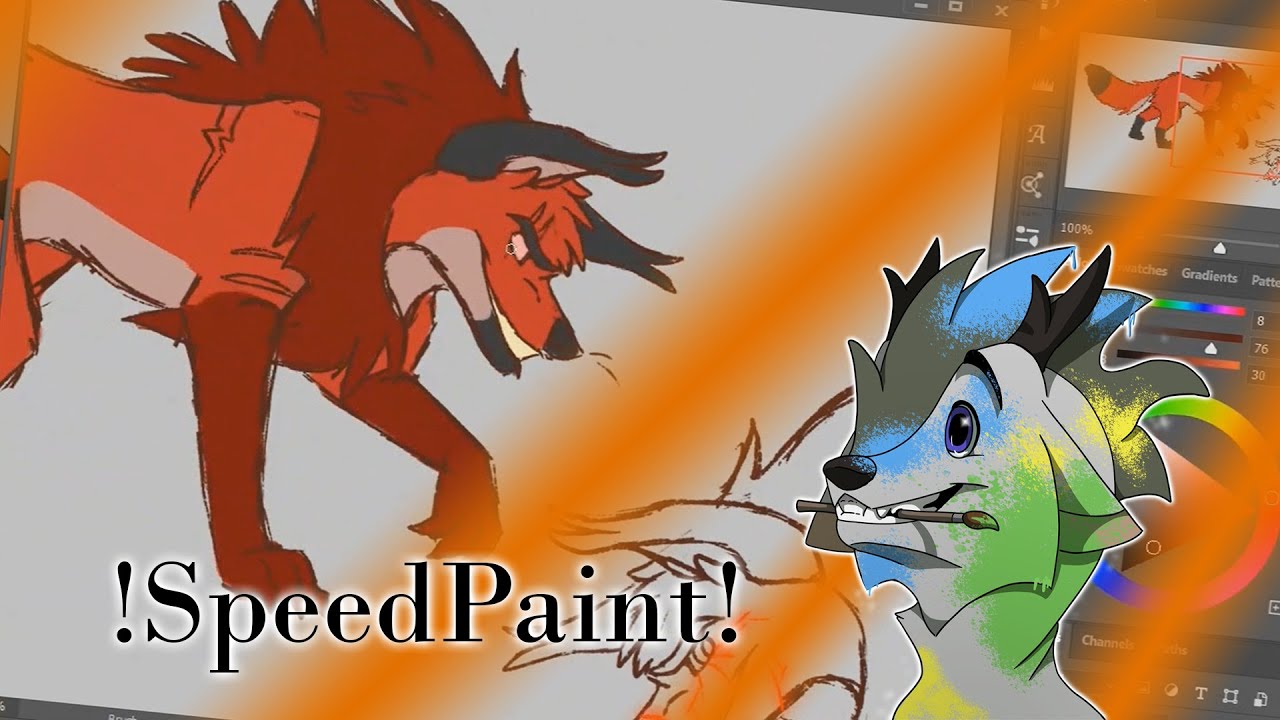 !STORMY SPEEDPAINTS! #10 - Fox Scars - Redesigning DarkSoul! - YouTube