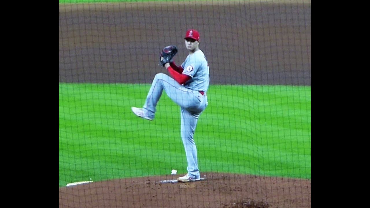 2021 All Star Shohei Ohtani pitching, hitting and playing right field ...