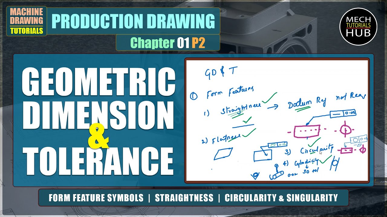 Geometric Dimension & Tolerance (GD & T) | Feature Symbols | Mech ...