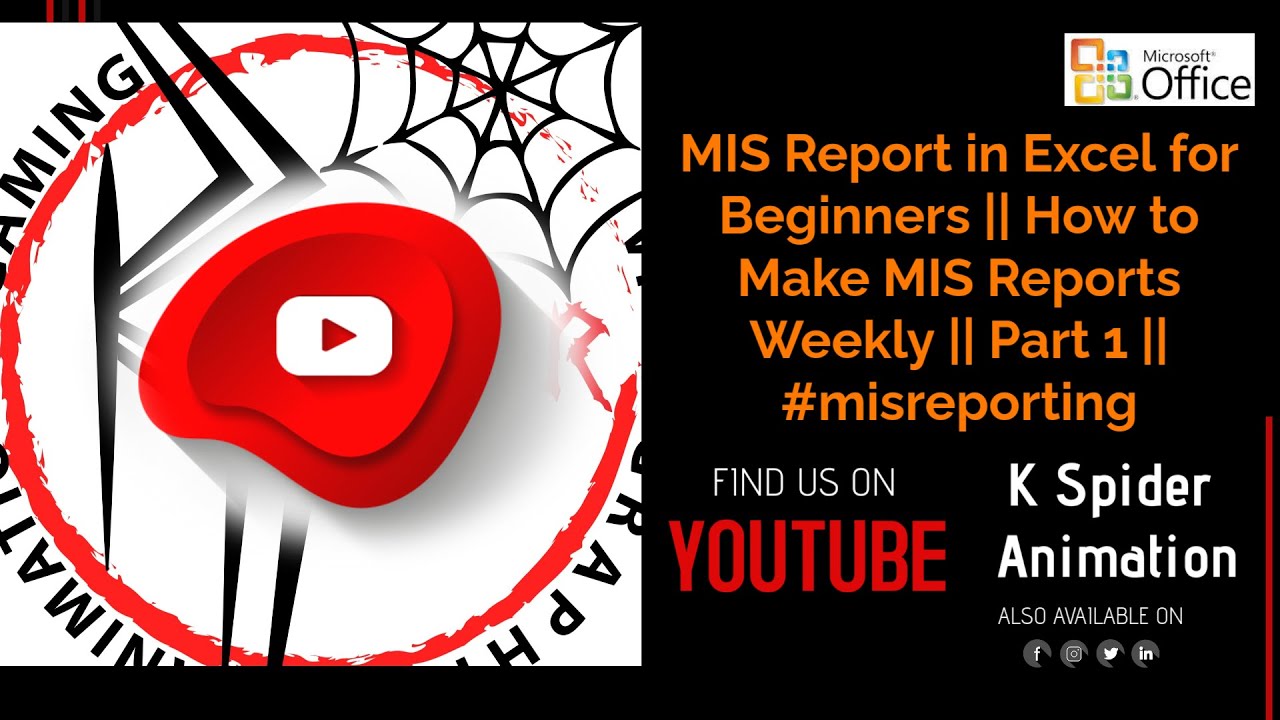 MIS Report in Excel for Beginners || How to Make MIS Reports Weekly ...