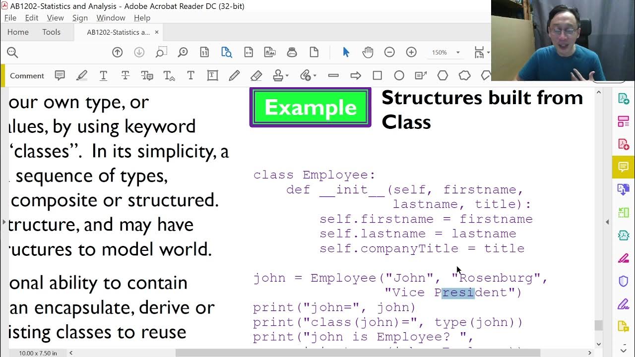 Python Programming - Data Types T08 - Structured Types and Class (Part 1/2) - YouTube