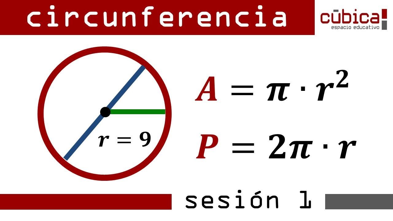 Circunferencia - Radio, Diámetro, Área y Perímetro - Sesión 1 #cubicaee ...