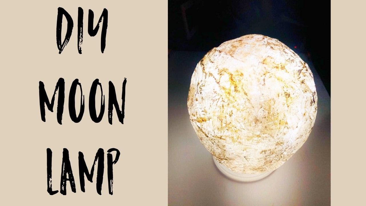 | DIY MOON LAMP | | MOON LAMP MADE USING TISSUE | | NIGHT LAMP | | BED ...