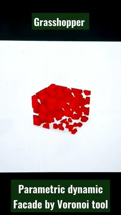 Parametric Dynamic facade in Grasshopper by Voronoi tool - Tutorial coming up soon - YouTube
