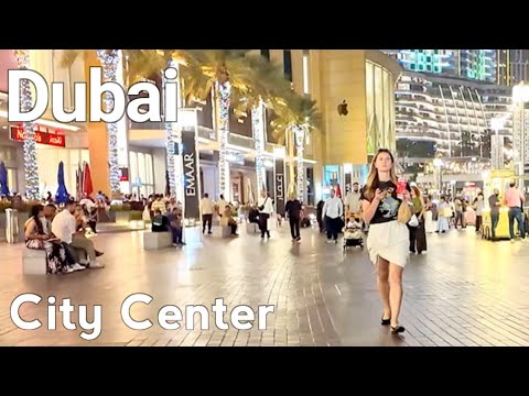 Dubai 4K🇦🇪 Downtown Dubai, City center Walking Tour