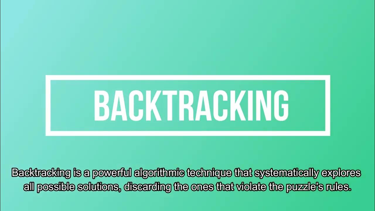 Solving Kakuro with Brute Force and Backtracking Algorithms - YouTube