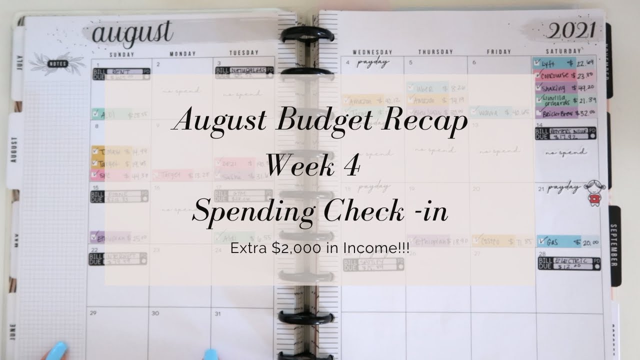 August Closeout $2,000+ Extra Income | Single Girl Income | Budgeting ...