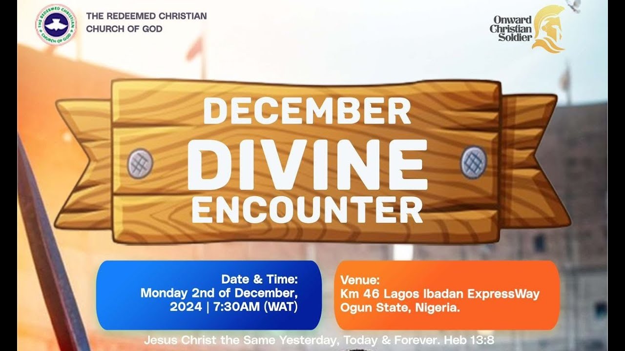 RCCG DECEMBER 2nd 2024 | DIVINE ENCOUNTER - YouTube