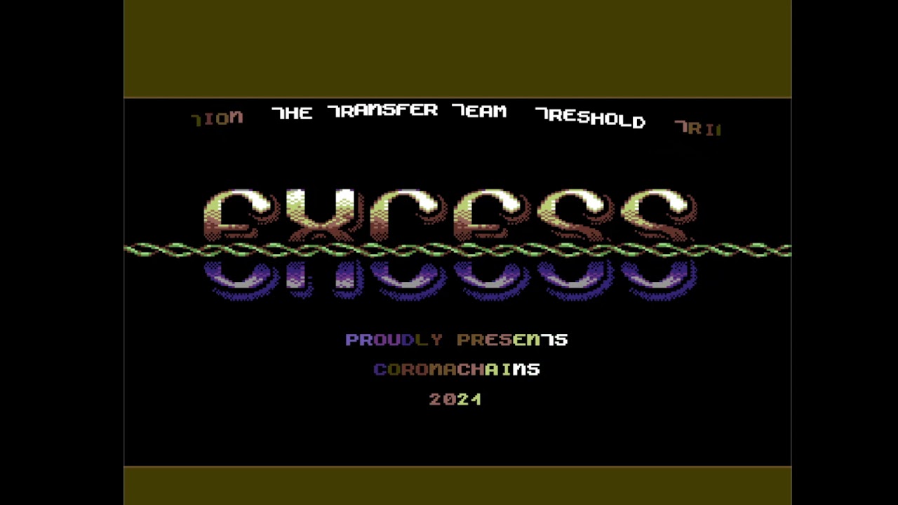 C64 Crack Intro: Coronachains Intro by Excess! 19 December 2021! - YouTube