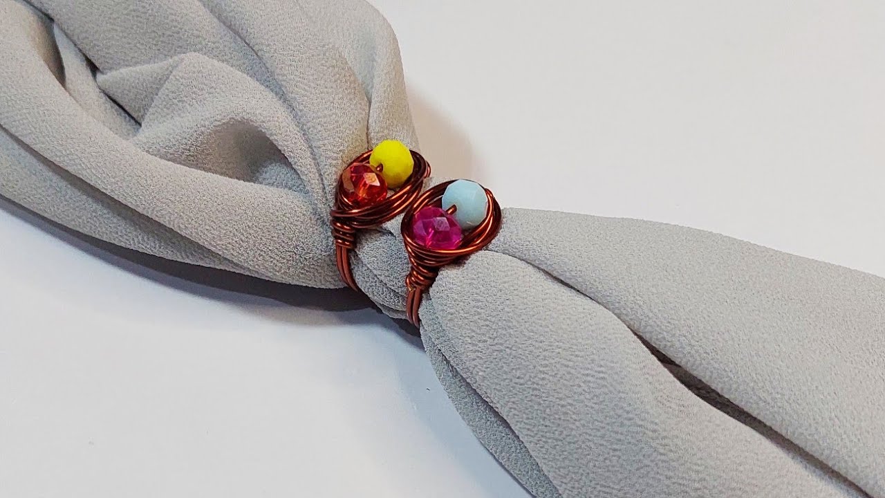 TUTORIAL RING HIJAB DARI KAWAT || DIY HOW TO MAKE A WIRE RING EASY ...