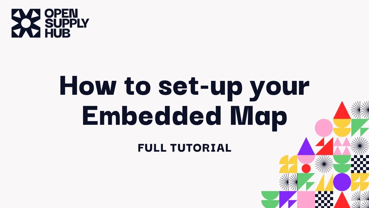 How to Set-up and Configure Your OS Hub Embedded Map - YouTube
