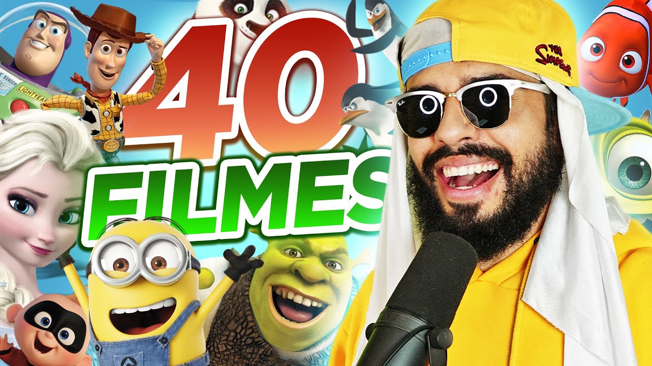 RAP COM OS 40 FILMES DE ANIMAÇÃO MAIS FAMOSOS - YouTube