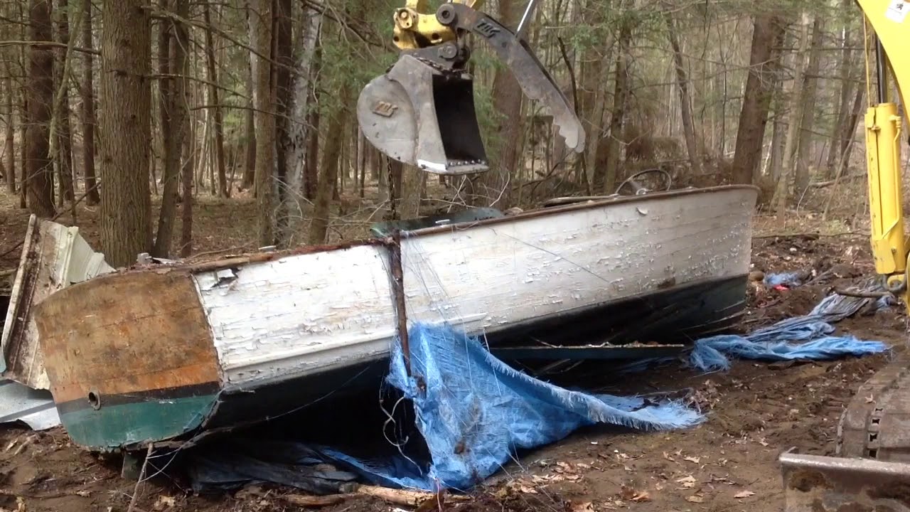 Wooden Boat Has to Go and Poplar Tree Needs to Come Down! - YouTube