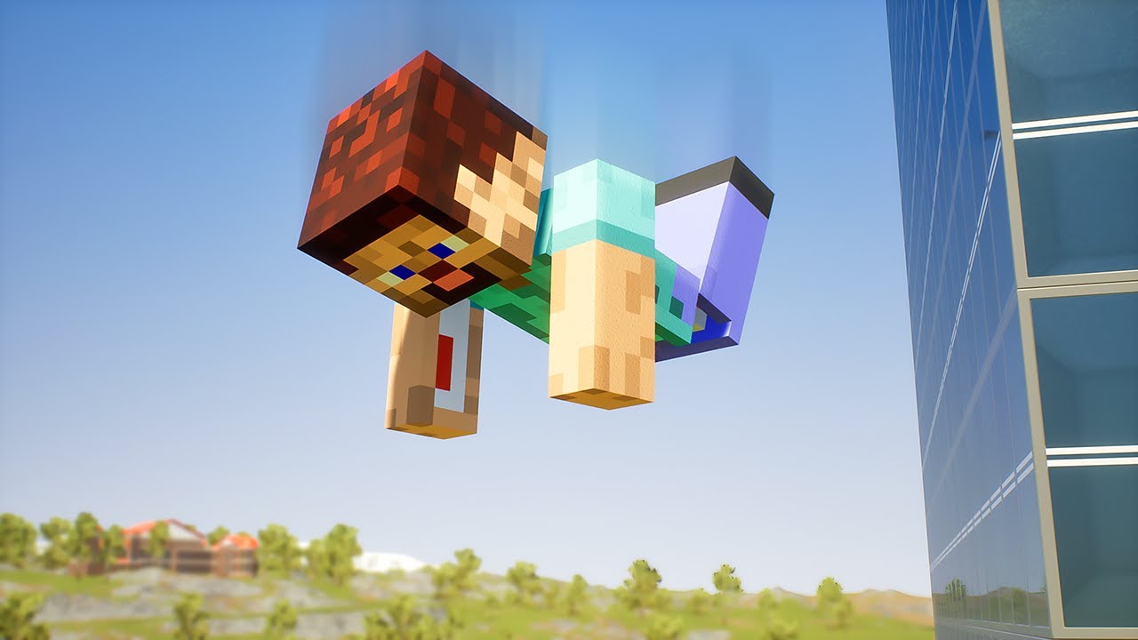 Lego Steve Ragdoll Falls | Brick Rigs - YouTube