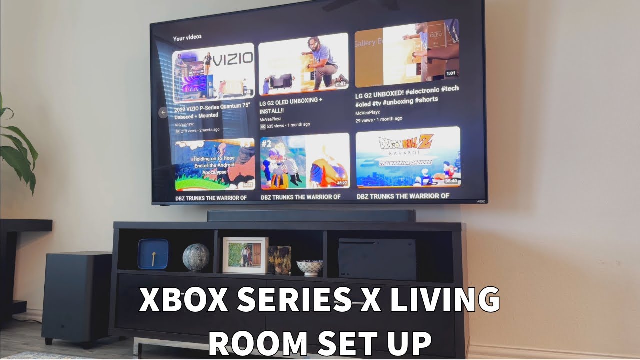 XBOX SERIES X - LIVING ROOM SET UP - YouTube