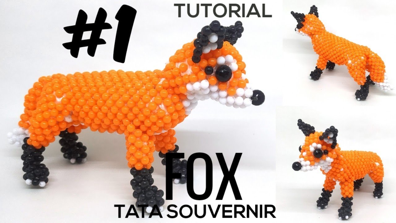 Tutorial How to Bead Fox Part 1/Kerajinan Manik Manik /Beadcraft - YouTube