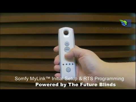 Somfy MyLink™ Initial Setup & RTS Programming - The Future Blinds - YouTube