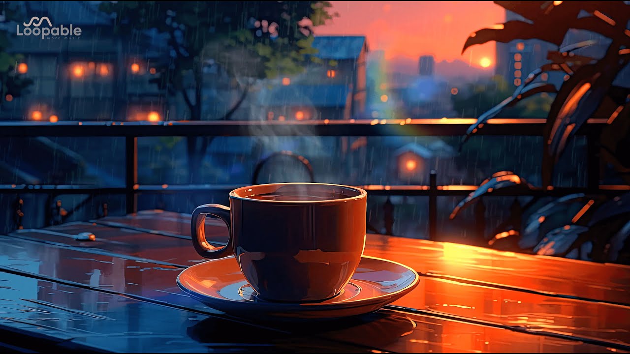 🎷 4K Rainy Evening Jazz | Cozy Background Music for Relaxing and ...