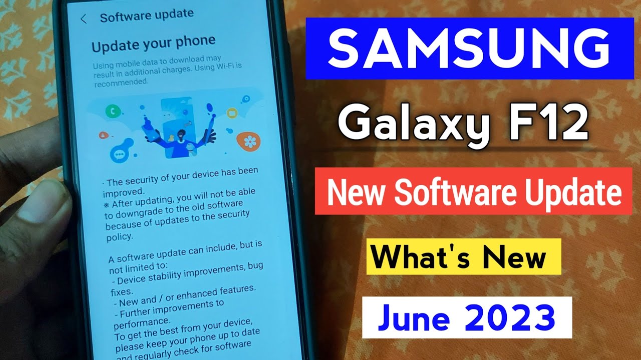 Samsung Galaxy F12 New Update June 2023 | What's New Changes | Samsung ...