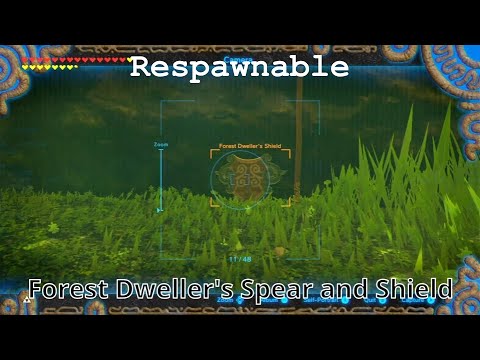 Respawnable Forest Dweller's Spear and Shield - The Legend of Zelda: Breath of the Wild - YouTube