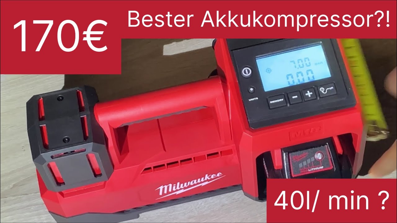 Milwaukee M18 BL Kompressor Test und Vergleich - YouTube
