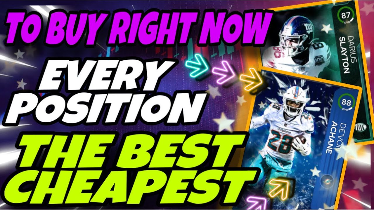 THE BEST CHEAPEST PLAYERS CARDS TO BUY RIGHT NOW MADDEN 25 BEST BUDGET ...