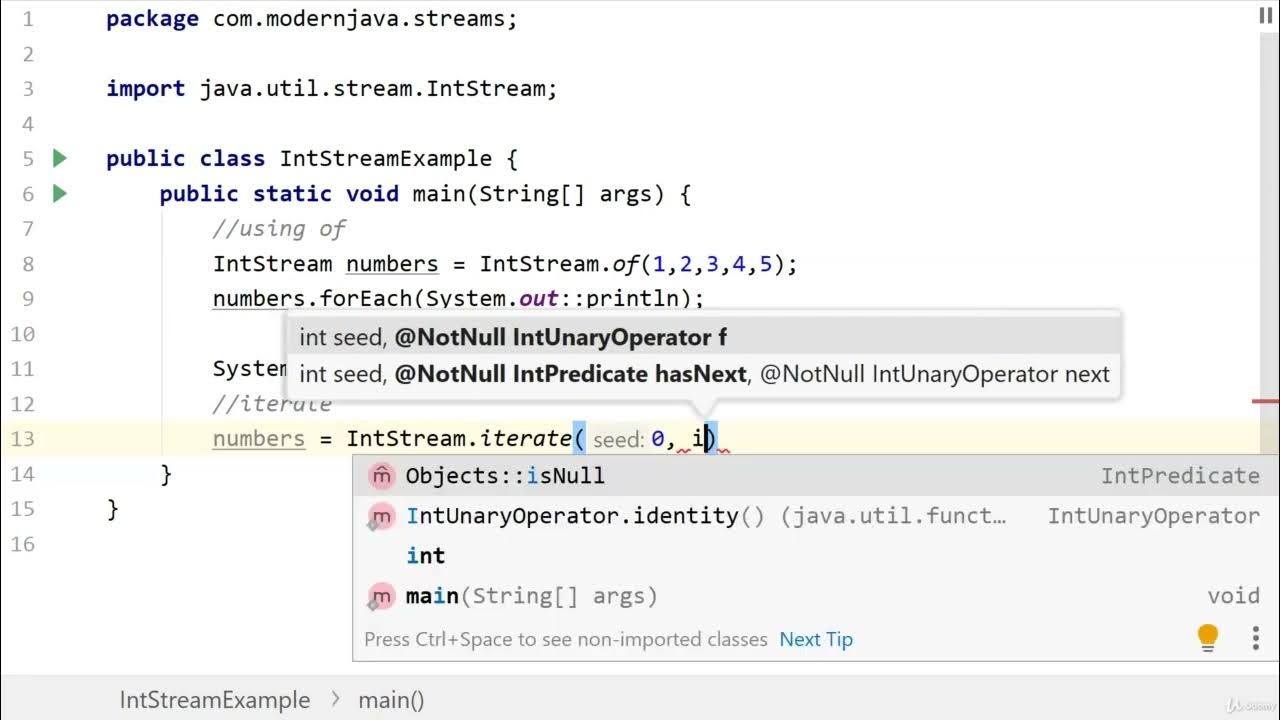 JAVA Series 2024 - 51 Step 02 IntStream - YouTube