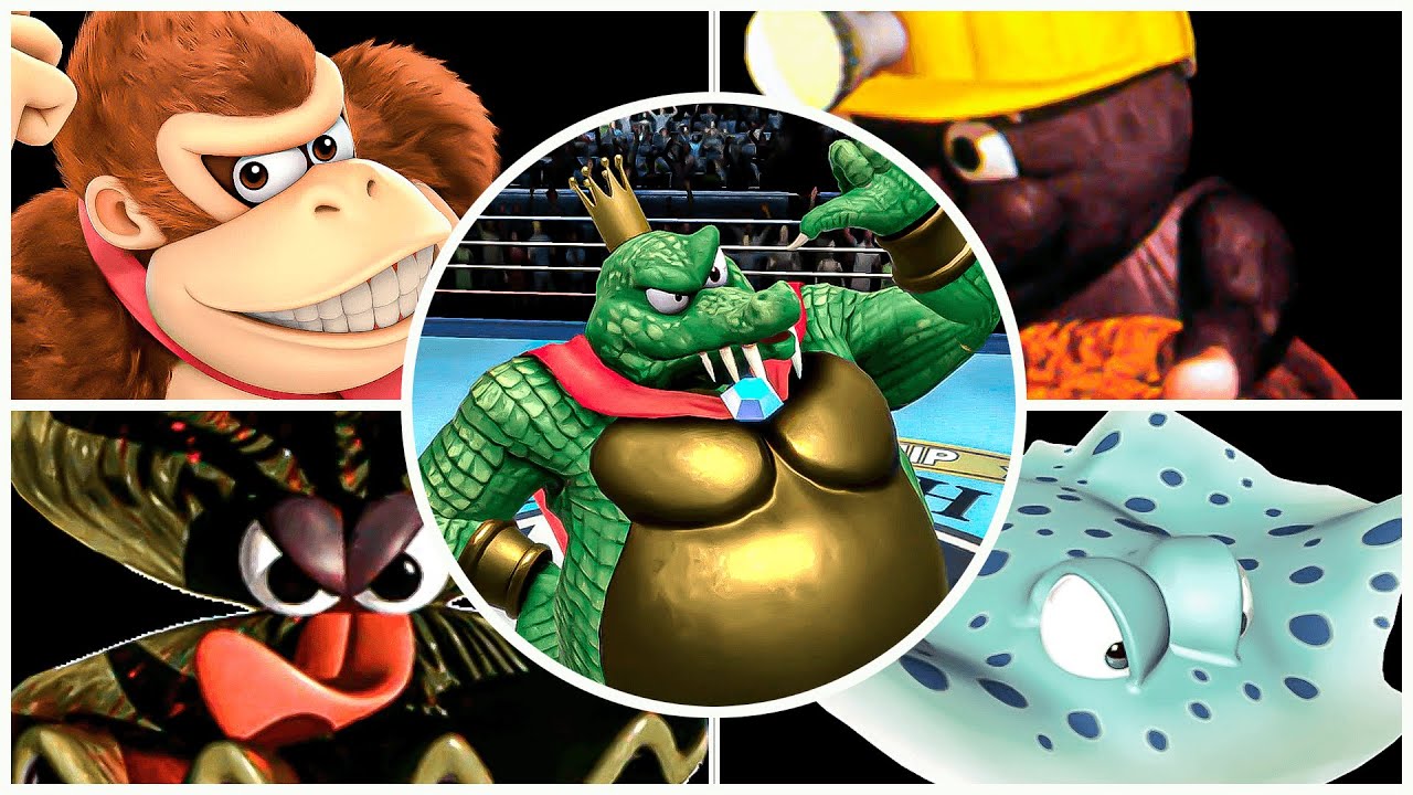 Donkey Kong Land - All Bosses - YouTube