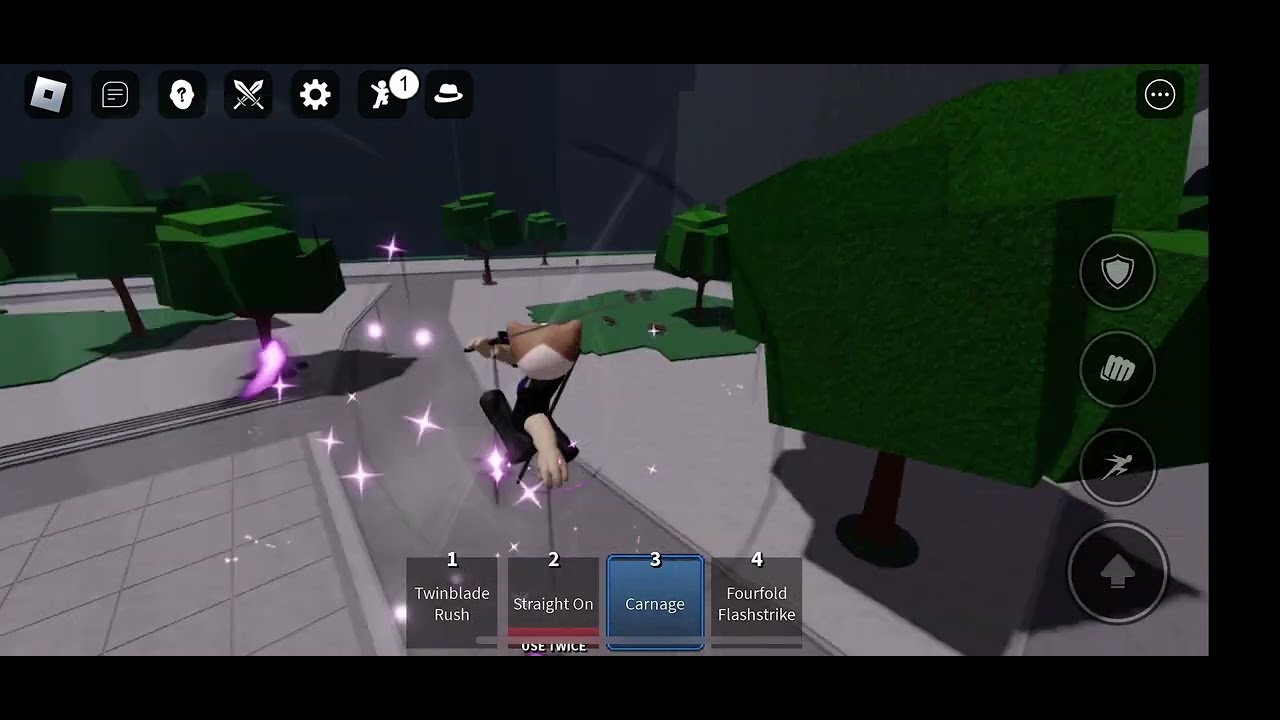 Roblox battlegrounds can y oh even see me moves - YouTube