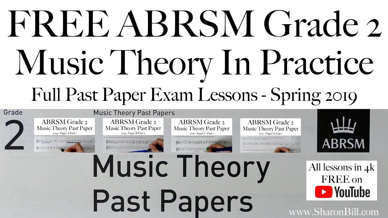 ABRSM Music Theory Grade 2 Past Paper Lessons for exam entry with ...