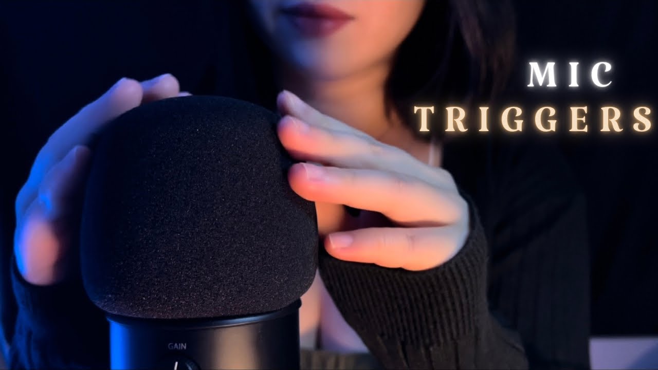 ASMR Mic Rubbing and Tracing , Brain Melting , Mic Triggers ...