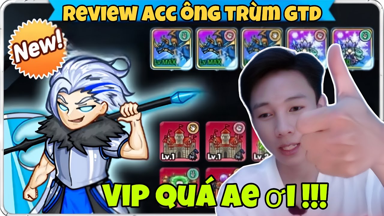 LMD Review Acc " SIÊU VIP " Của Ông Trùm GTD | Gold Tower Defence | LMD ...