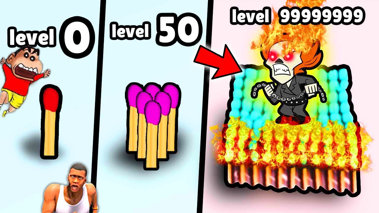 BURNING 10,000 MATCH STICKS with SHINCHAN and CHOP in Matches Craft ...