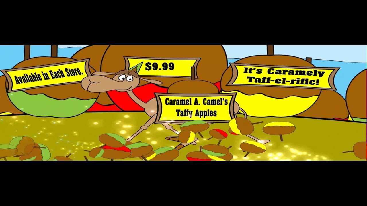 Caramel A. Camel's Taffy Apples - YouTube
