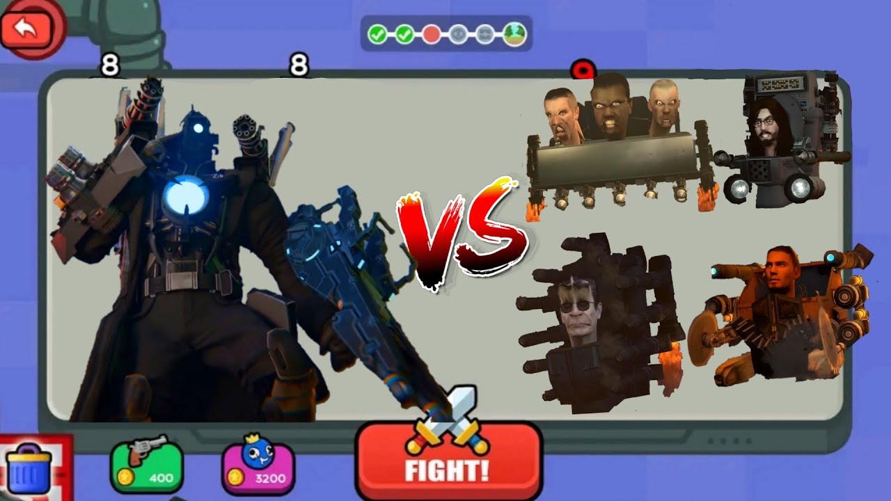 Merge Skibidi Battle: Skibidi Soldier Skibidi Doctor Skibidi Woman ...