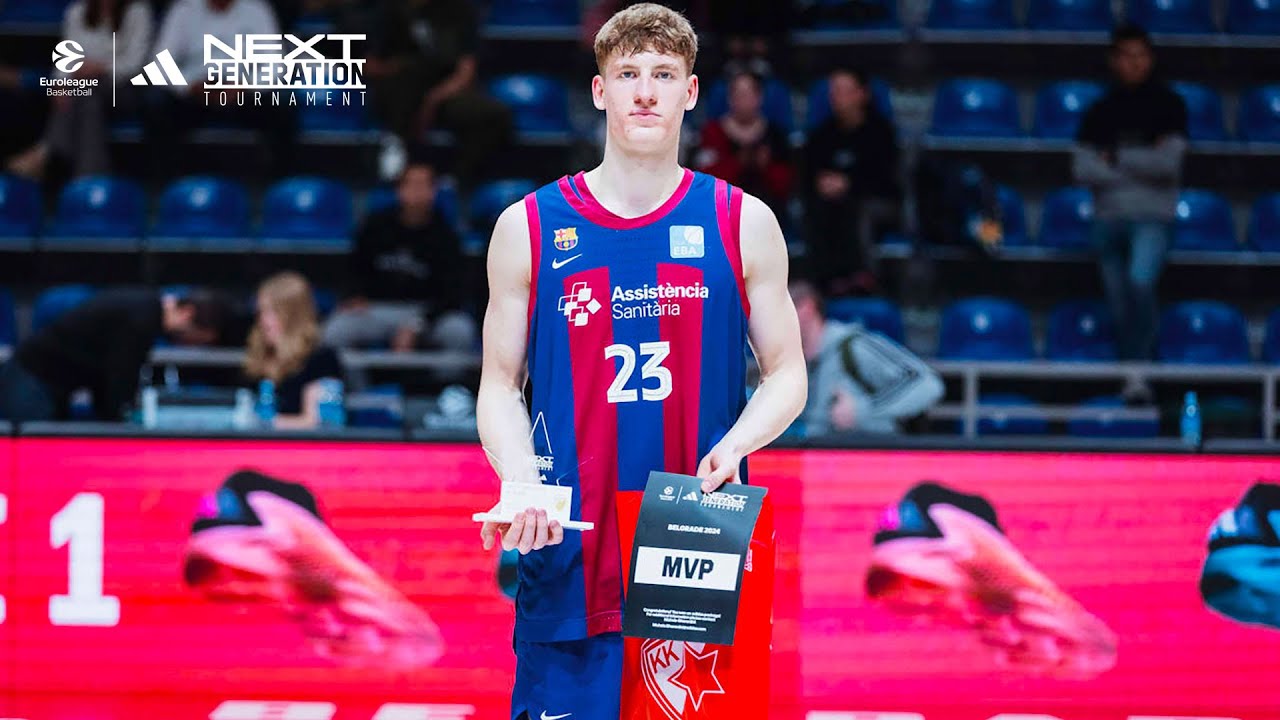 2023-24 EB ANGT Belgrade MVP Highlights: Kasparas Jakucionis, U18 FC ...
