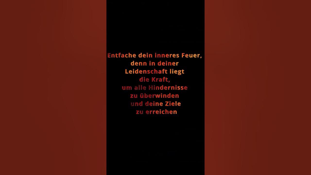 Entfache dein inneres Feuer - YouTube
