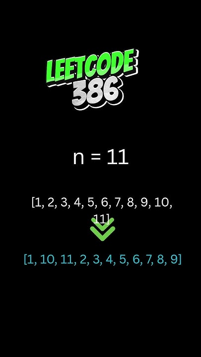 Leetcode 386: Lexicographical Numbers - YouTube