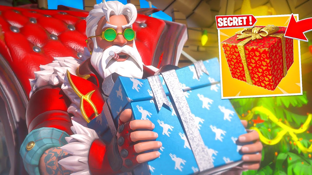 Winning Fortnite Using ONLY Christmas Presents. - YouTube